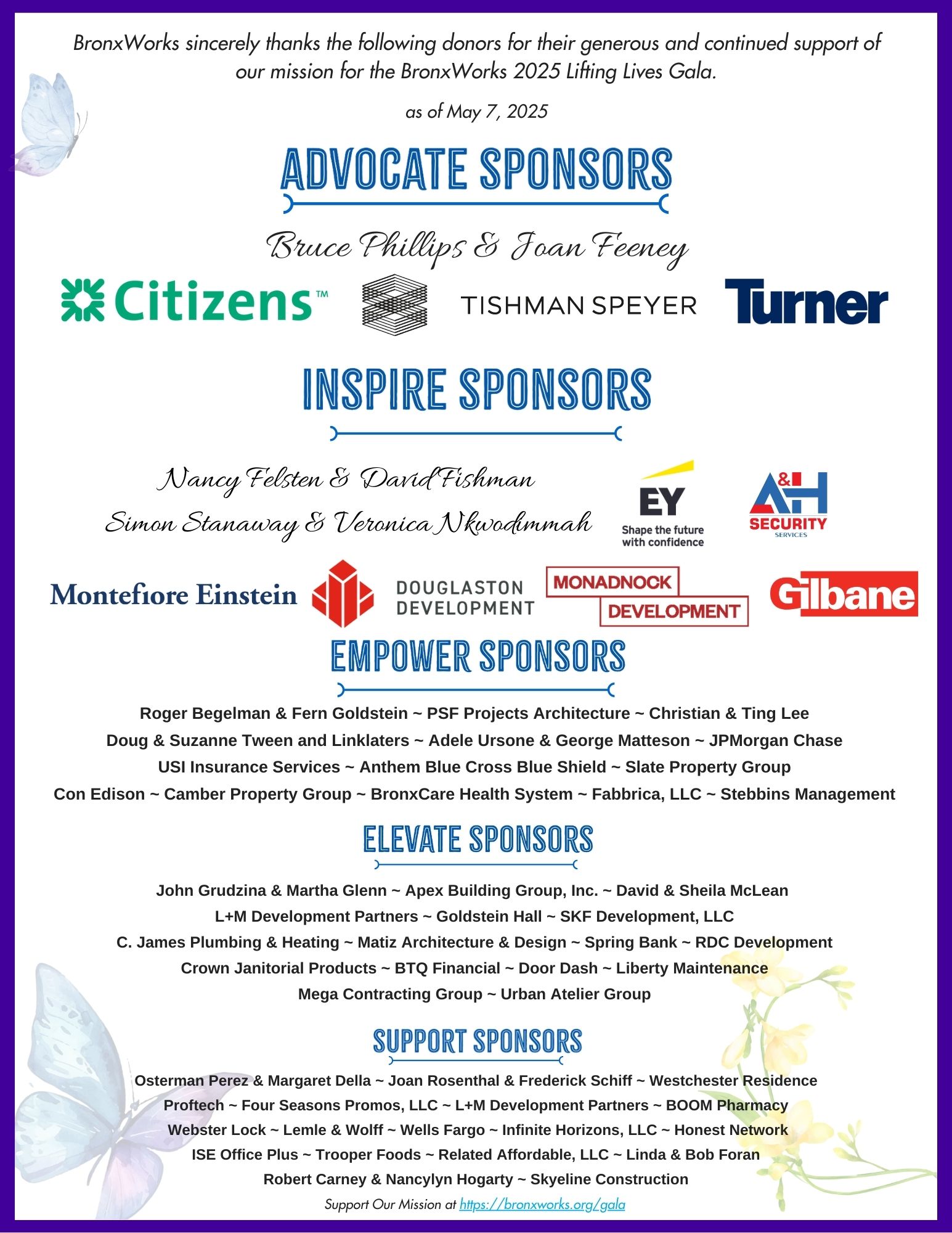 Our Supporters - BronxWorks